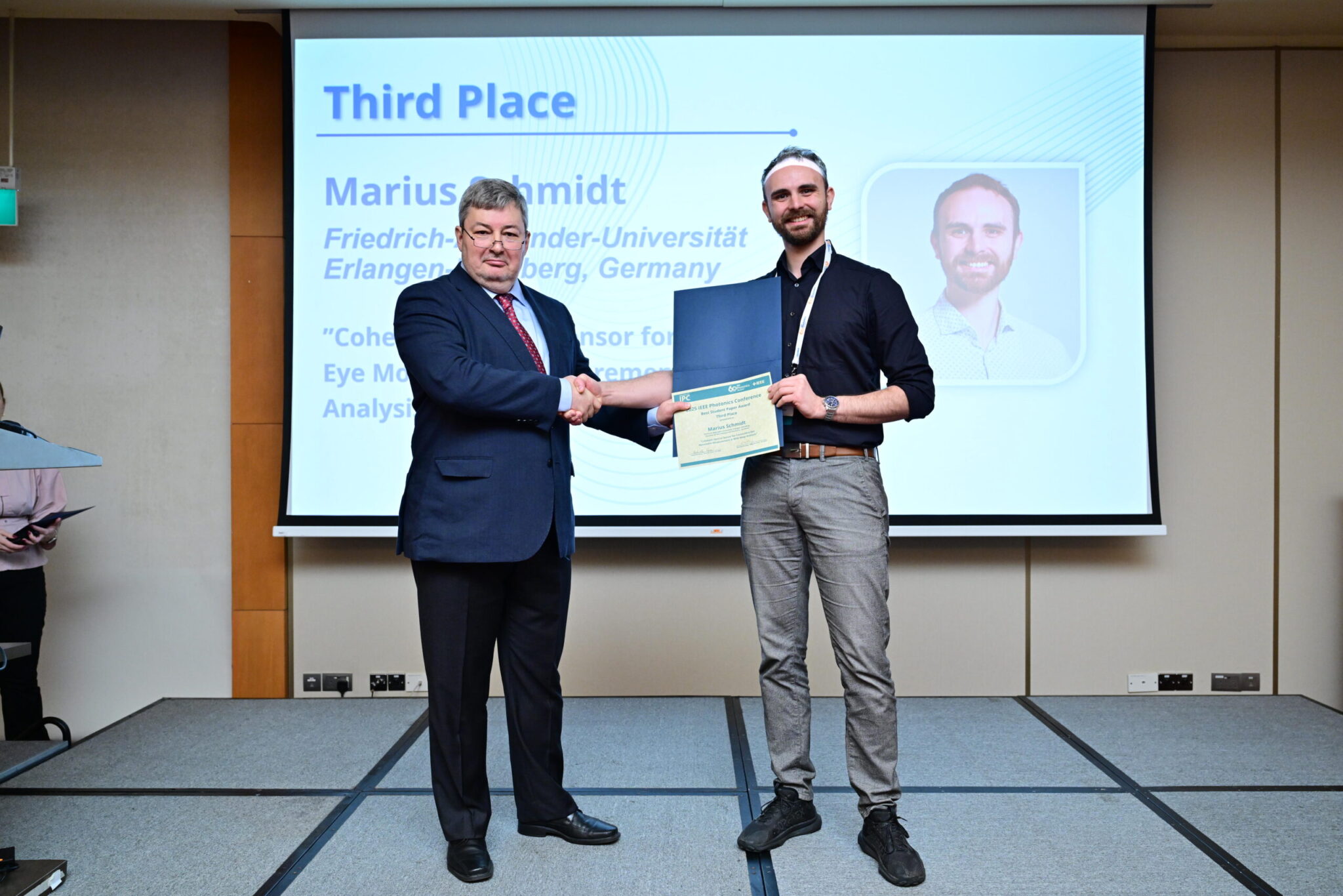 Third Place at IEEE Photonics Conference - FAU Research Center Embedded Systems Initiative
